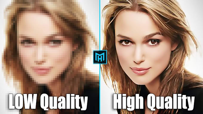 Convert low resolution images or logo into high resolution by ...