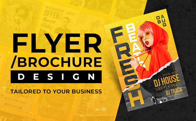 Design a professional flyer or brochure for your business by ...