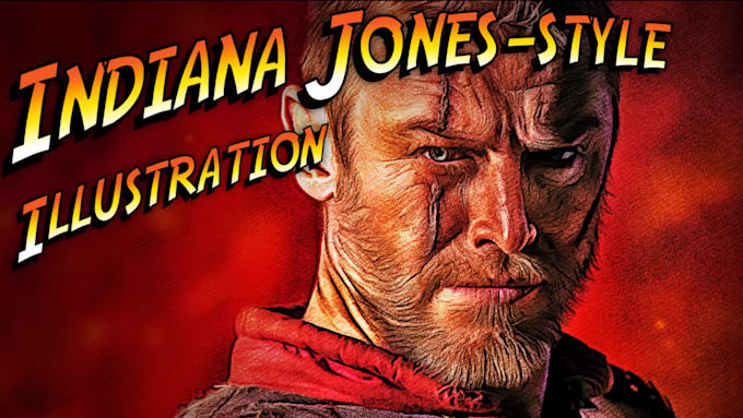 Make indiana jones style movie poster illustration by Siraleksandar ...