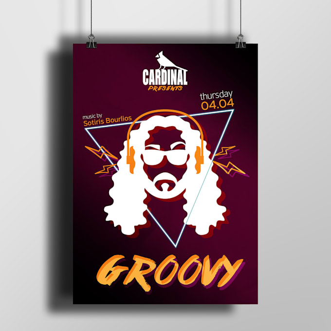 Design a groovy poster for your event by Brand_n_roll | Fiverr