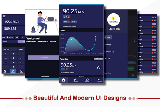 Design beautiful and modern ui designs by Bigby22 | Fiverr