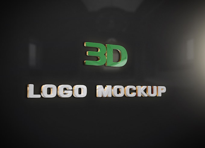 Do 3d logo mockup with source by Liveclass | Fiverr