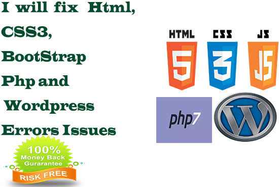 Fix Html Css Php And Wordpress Any Errors Issues By Horakrishna Fiverr