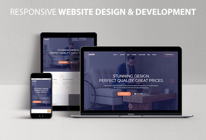 Create professional responsive website design by Flow_design | Fiverr