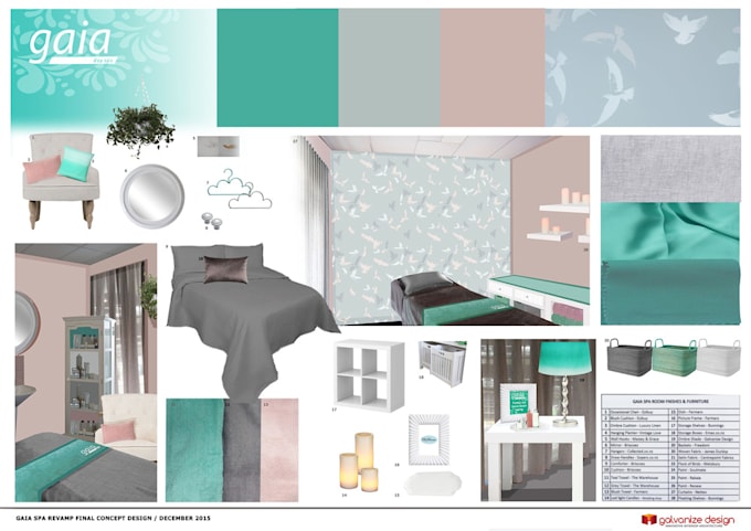 Create a concept board for your interior design by Toduno | Fiverr