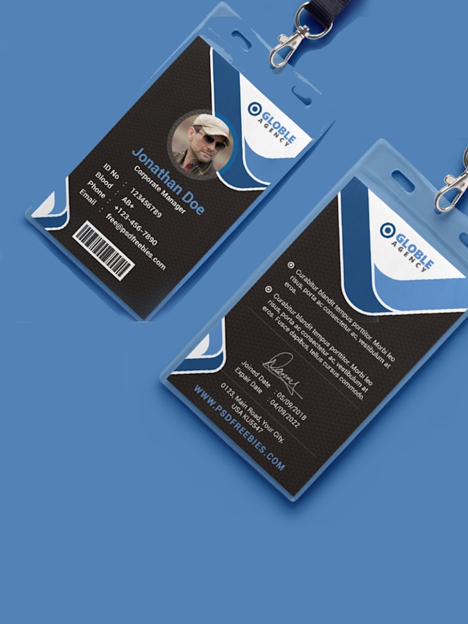 Design personal identity verification card by Zulqarnain777 | Fiverr
