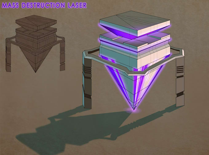 Do great concept art sci fi prop designs by Nickholodovsky | Fiverr