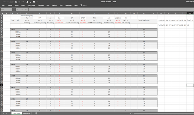 Create a custom excel spreadsheet by Rfranett | Fiverr Create a custom excel spreadsheet by Rfranett | Fiverr
