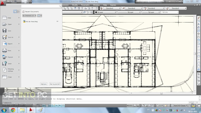 Make your draft drawing an autocad drawing by Mahy87 | Fiverr