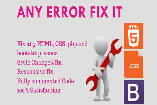 Fix Your Html Css Worpress Php Bugs Errors Issues By Amirazizrao Fiverr
