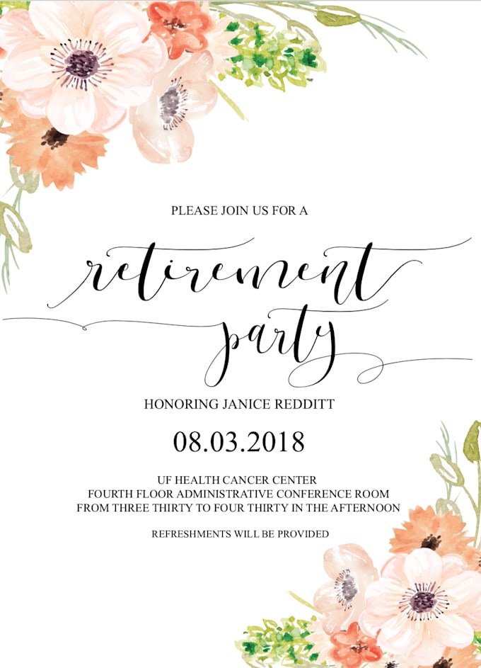 Create beautiful party invitations by Barodriguez77 | Fiverr