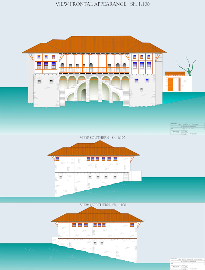 Do draw restoration plan architecture drawing with autocad by Aldoguri ...
