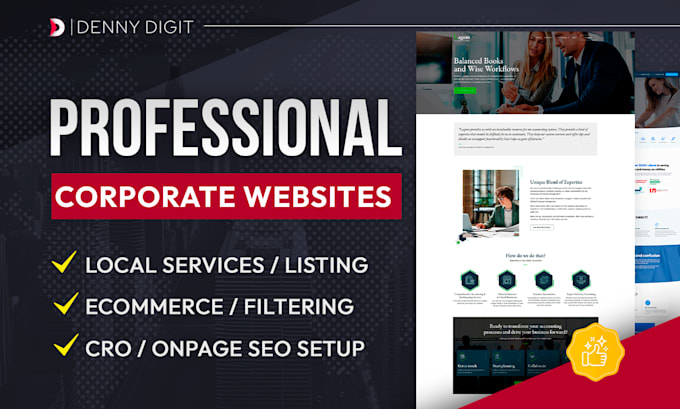 Build a custom business class wordpress website by Dennydigit | Fiverr