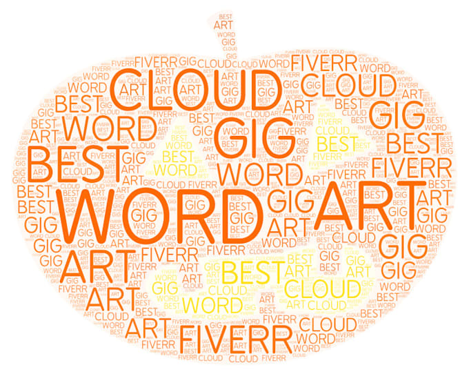 Create a word cloud from any shape that you provide by Carlarodrigues9 ...