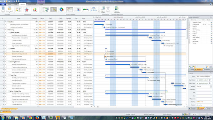 Create project plan with gantt chart by Globalstar27 | Fiverr