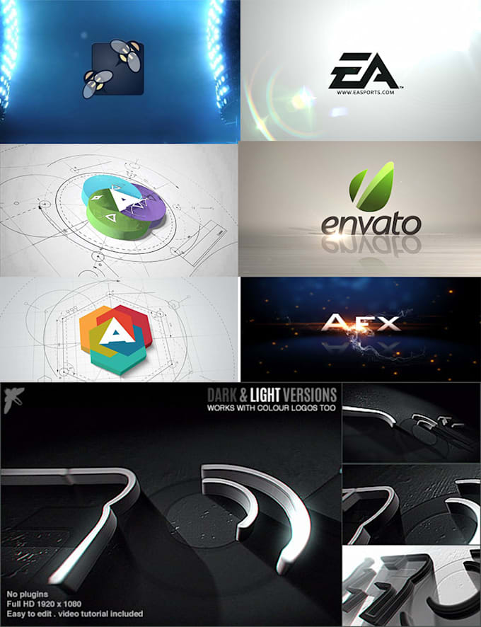 Edit adobe after affect logo intro templates perfectly by Buraqad | Fiverr