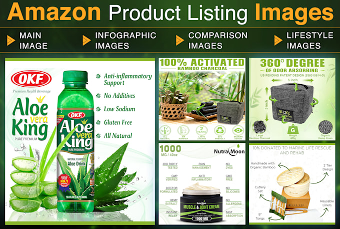 Design stunning amazon listing images, amazon photo editing by ...