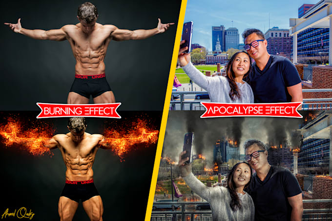 Create burning effect for any photo by Ahmed_qadry | Fiverr
