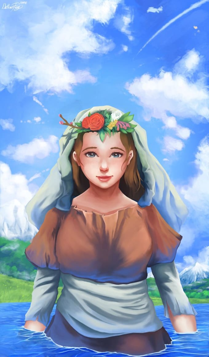 Draw full character and background illustrations by Puray3 | Fiverr