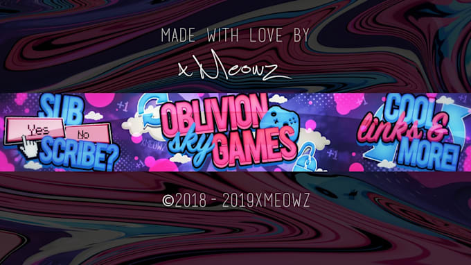 Create a simple or complex youtube banner for you by Nuagegraphics | Fiverr