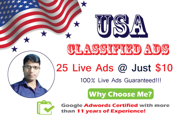 Post ads on high authority usa classified sites by Deepakdipu | Fiverr