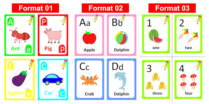 Draw flash card alphabet chart and kids picture book by Kidsactivity ...