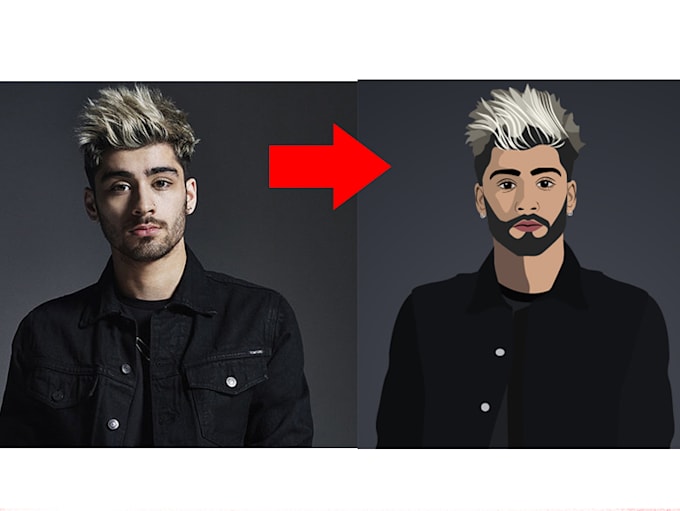 Convert your picture in vector cartoon style by Amberakhtar | Fiverr