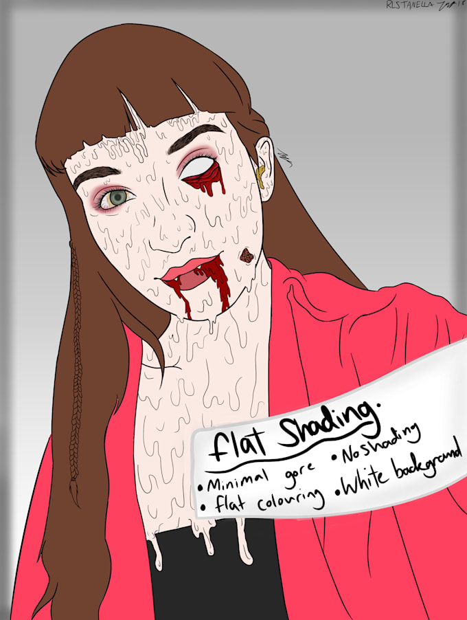 Draw your selfie in grime art style by Tanyajasmine | Fiverr