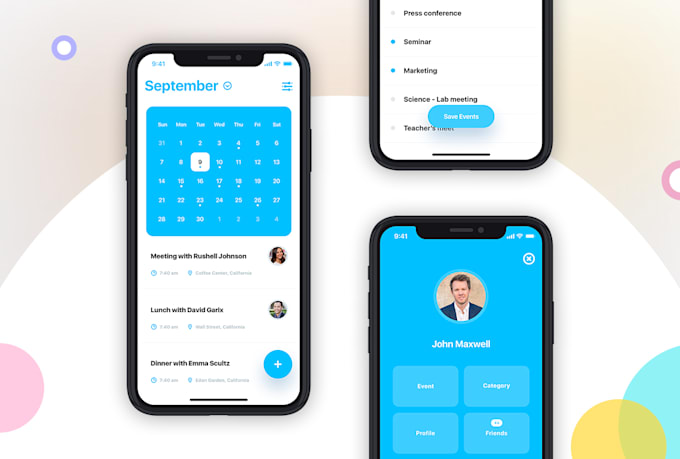 Do mobile app ui design for ios app design by Ixdgraphics | Fiverr