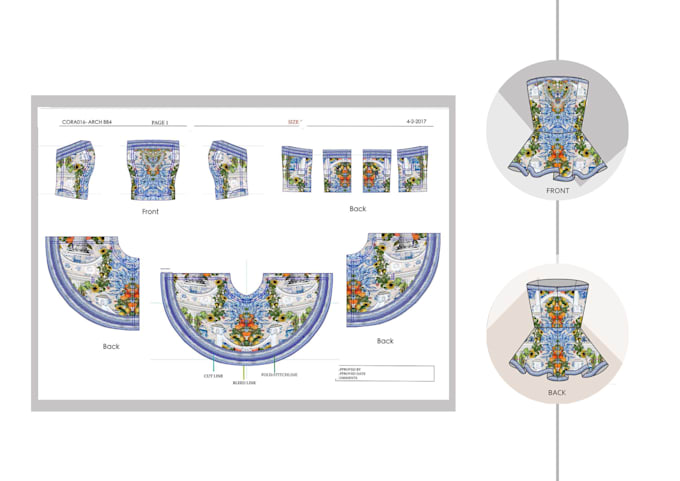 Create placement print for fashion design by Joycecheung | Fiverr