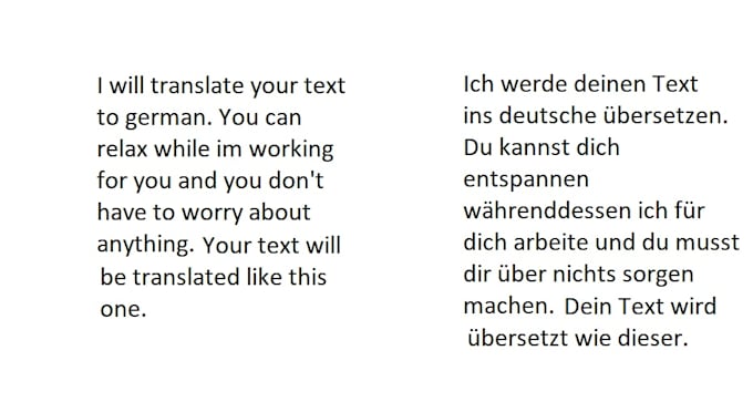 Translating every english text to german by Fatraptor | Fiverr