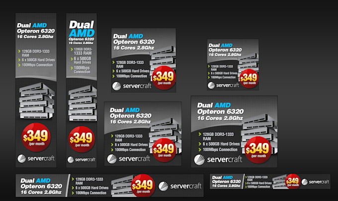 Design an html5 google ads pack banner set by Bannersmall_com | Fiverr