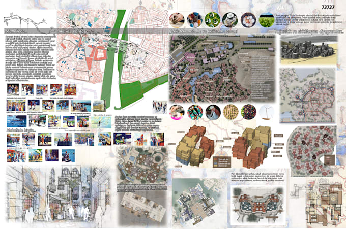 Outstanding concept boards, architectural design by Elifaydincinar | Fiverr