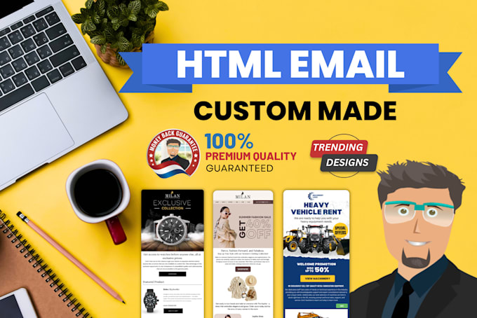 Design and code html email template by Nevlin18 | Fiverr