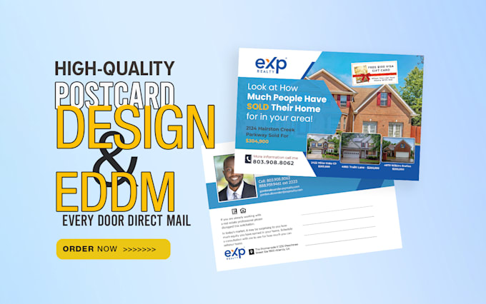 Design promotional postcard and direct mail eddm in 24 hours by Dipu ...