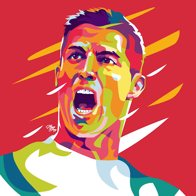 Create you curved line pop art by Gilangbogy | Fiverr