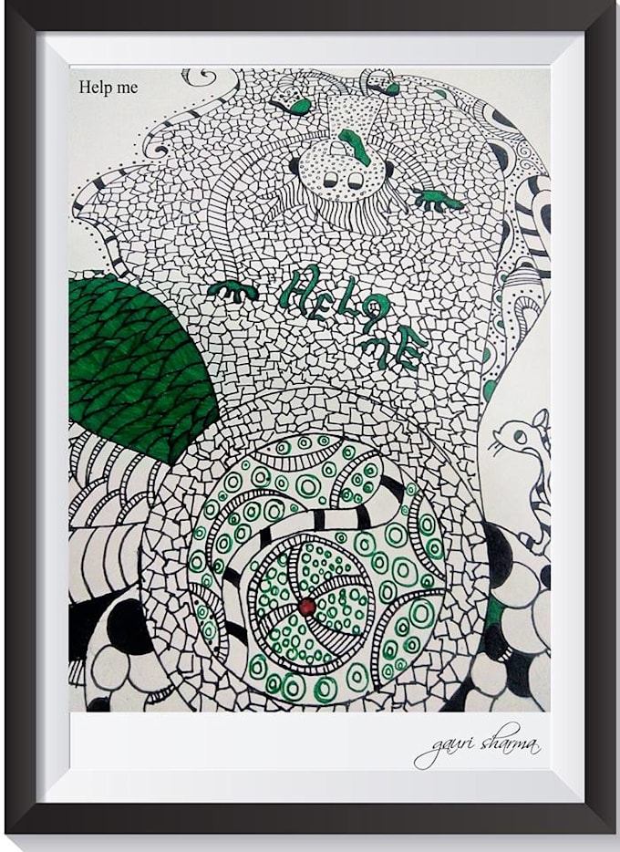 Draw a freestyle design, cartoon and doodle by Gauricreative | Fiverr