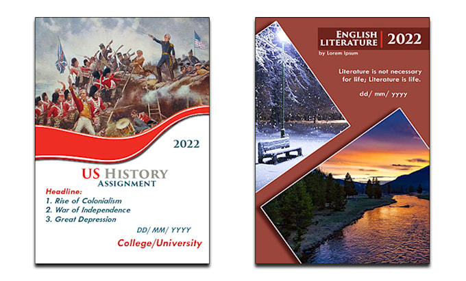 Design your assignment plus books cover just perfect by Hyderameer | Fiverr