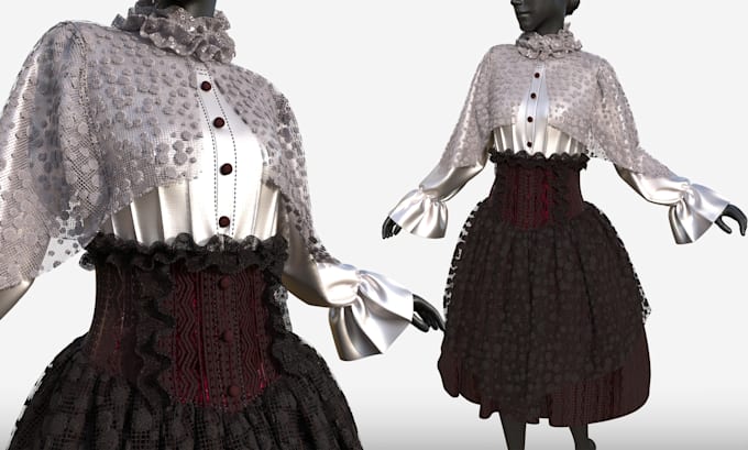 Make 3d cloth modeling for fashion brands, games, animations by ...