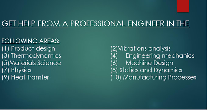 Handle mechanical engineering tasks by Mecha_eng | Fiverr