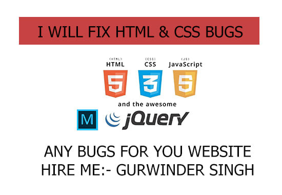 Fix javascript, html, css bug by Garrysingh1 | Fiverr Fix javascript, html, css bug by Garrysingh1 | Fiverr