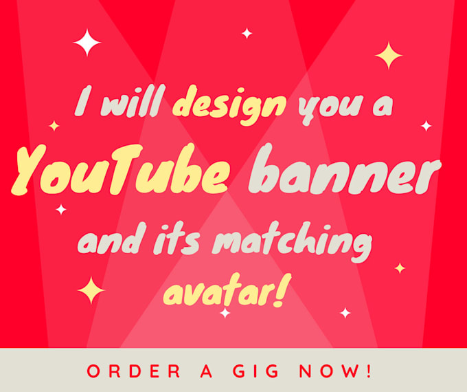 Design you a perfect youtube banner and its matching avatar by ...