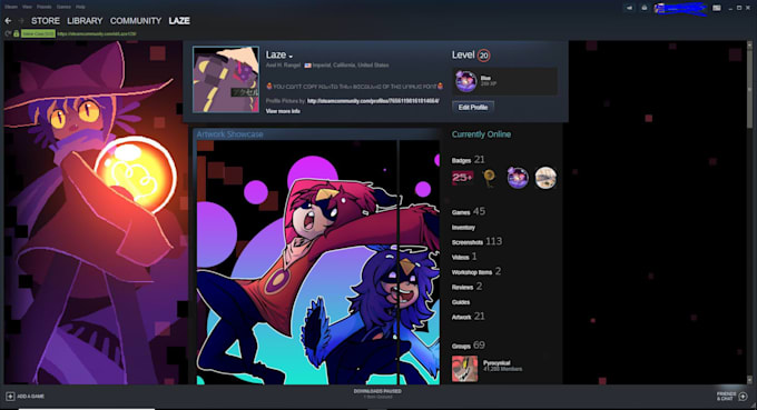 Create steam artwork that matches your steam profile bg by Lazeyaboi ...