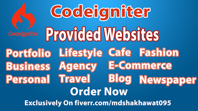 Create professional codeigniter website application by Mdshakhawat095 | Fiverr