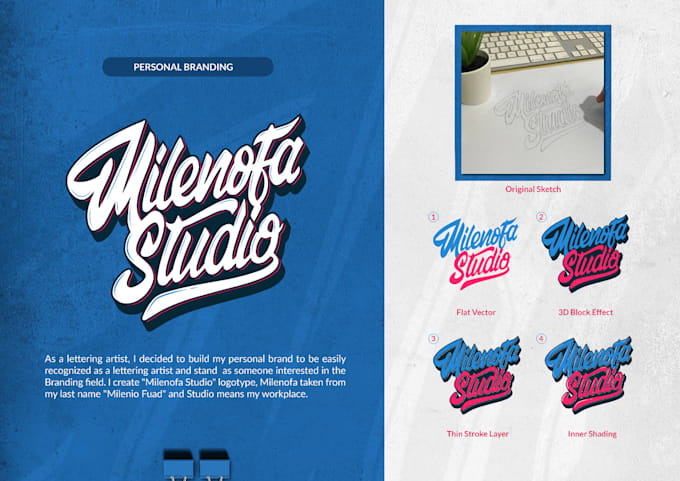 Create custom calligraphy for your logo by Arsyamilenofa | Fiverr