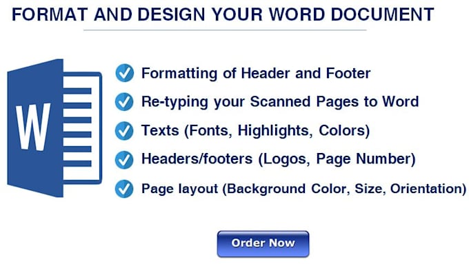Format and design microsoft word document by Davienz | Fiverr