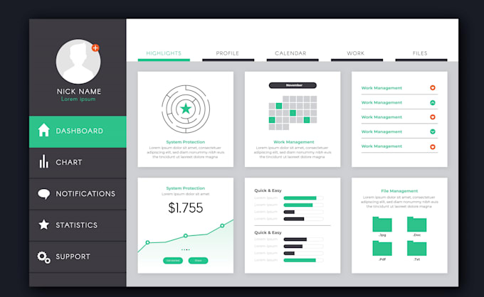 Develop professional web admin panel and dashboard by Fasihsajid | Fiverr