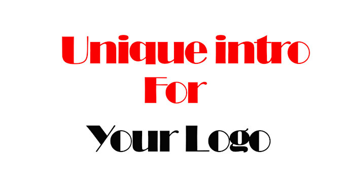 Create unique intro animation for your logo by Jugnuz | Fiverr