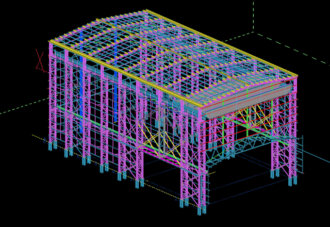 Making tekla structures 3d models, single part, assembly and erection drawings by Umutsh | Fiverr
