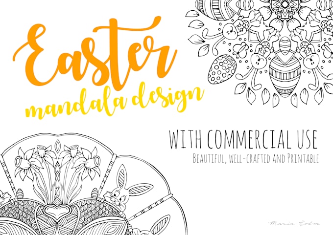 free easter mandala coloring pages